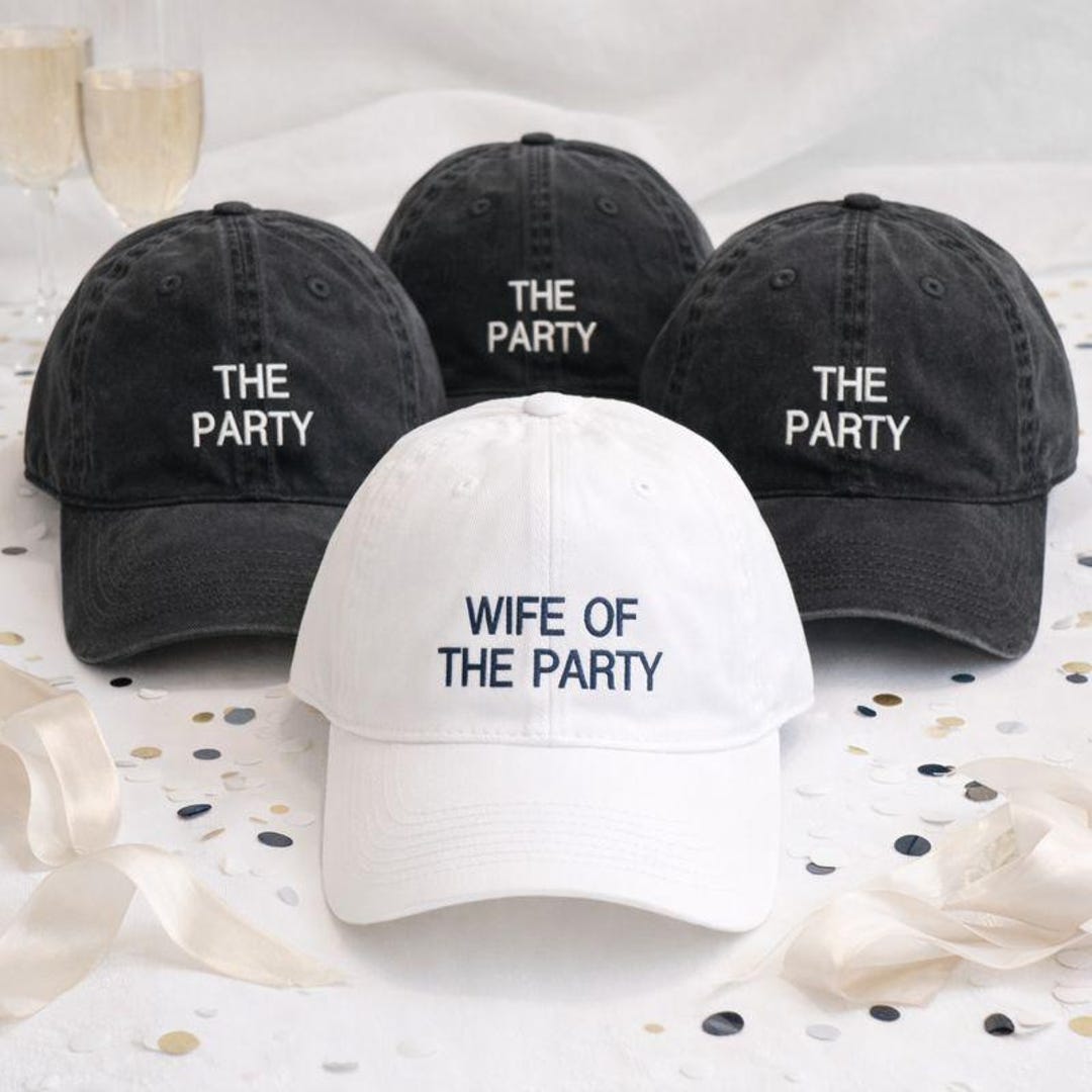 Embroidered Bachelorette Party Baseball Cap: Wife of the Party, Custom ...