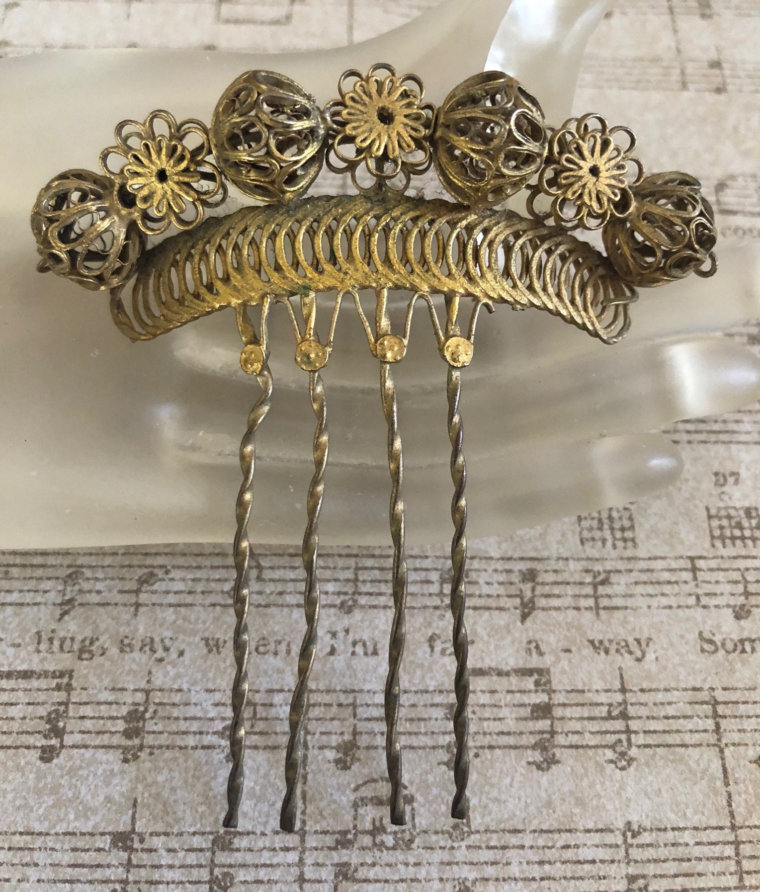 Vintage Payneta Hair Comb | Etsy