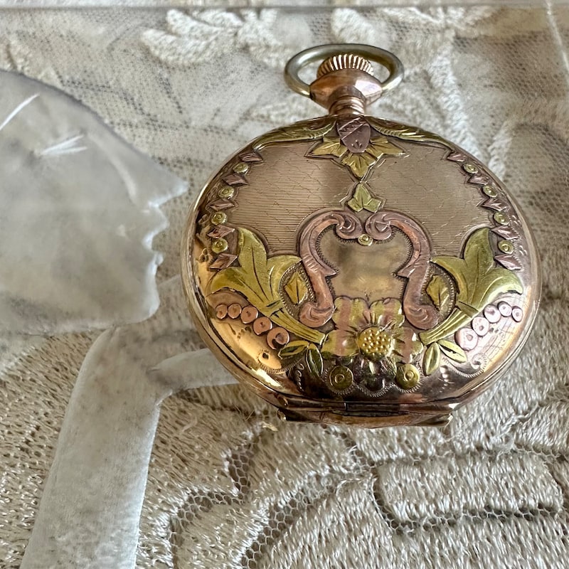 Antique Ladies Gold Pocket Watch - Etsy