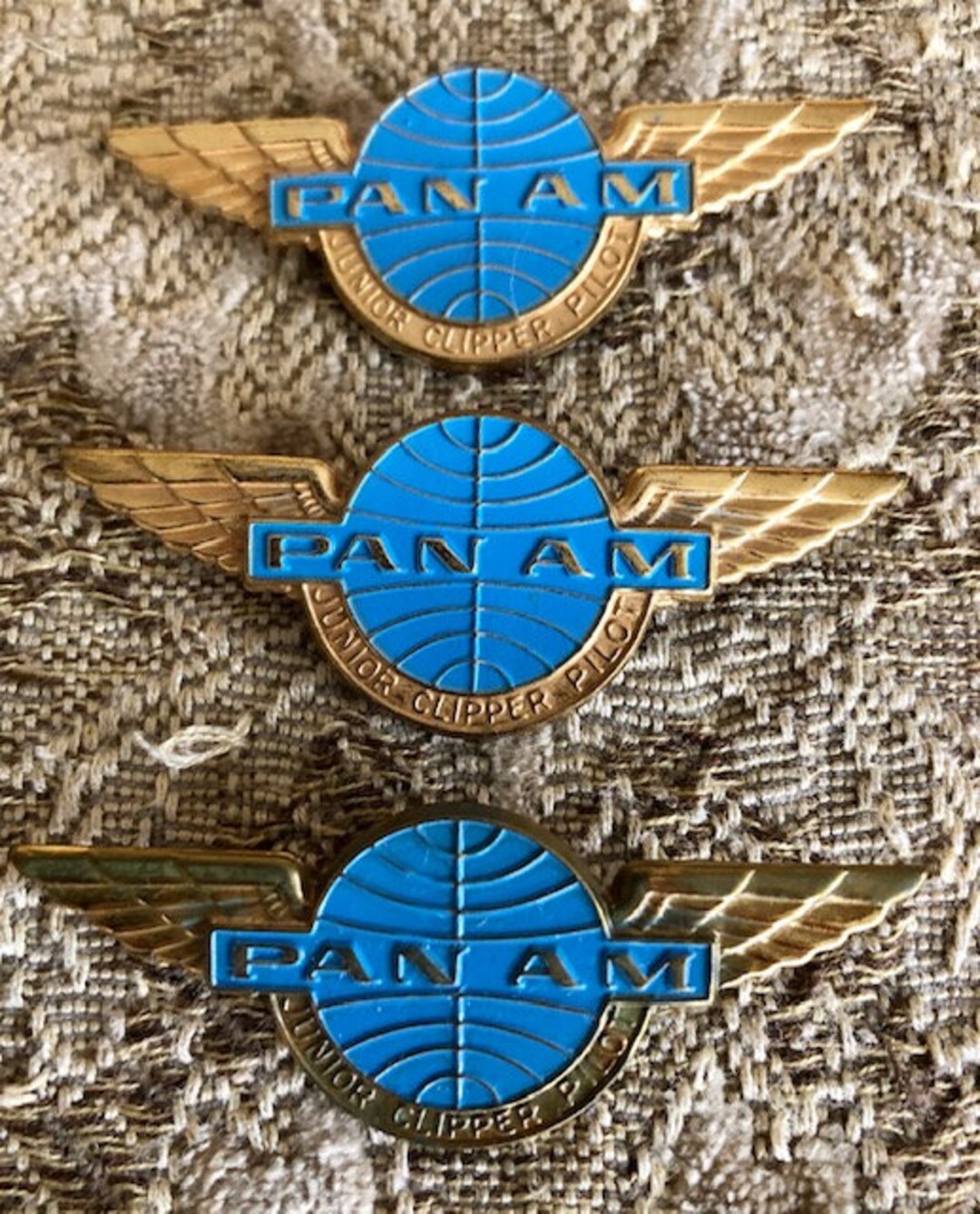 Vintage Pan Am Junior Clipper Pilot Pins - Etsy