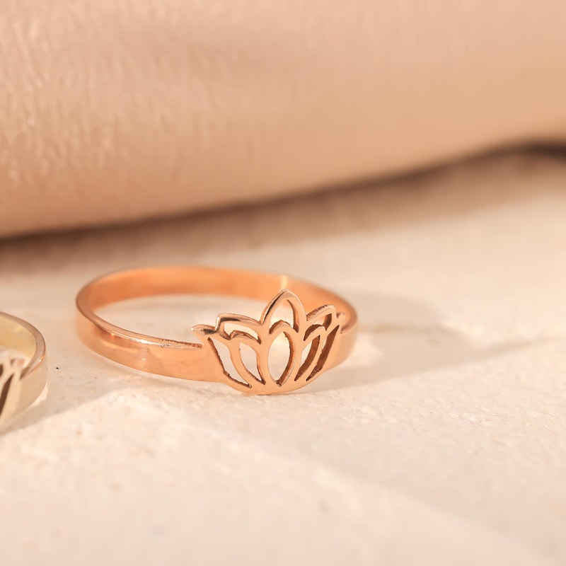 Lotus Ring - Etsy
