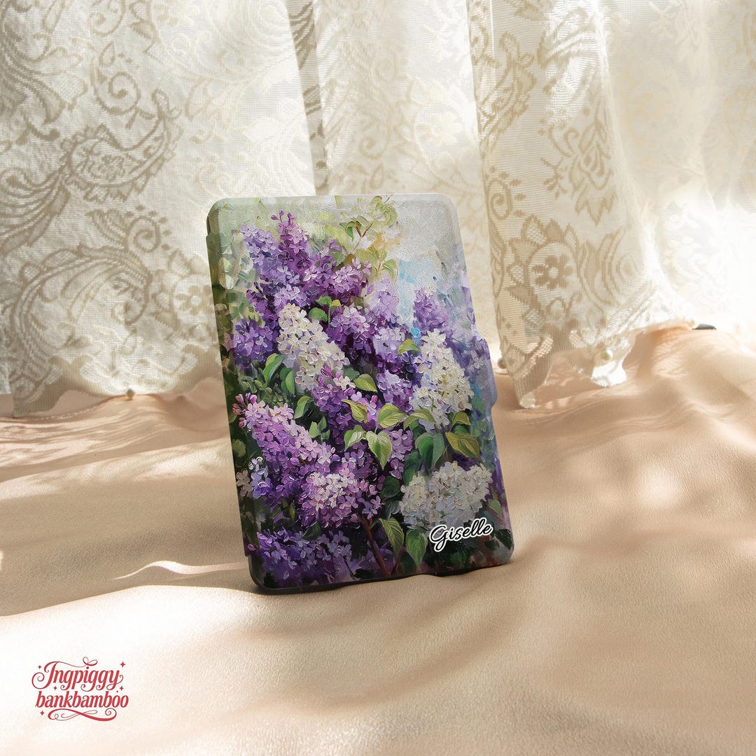 Purple Oil Painting Paperwhite Kindle Case, Kindle 12th 7"gen 2024 Case ...