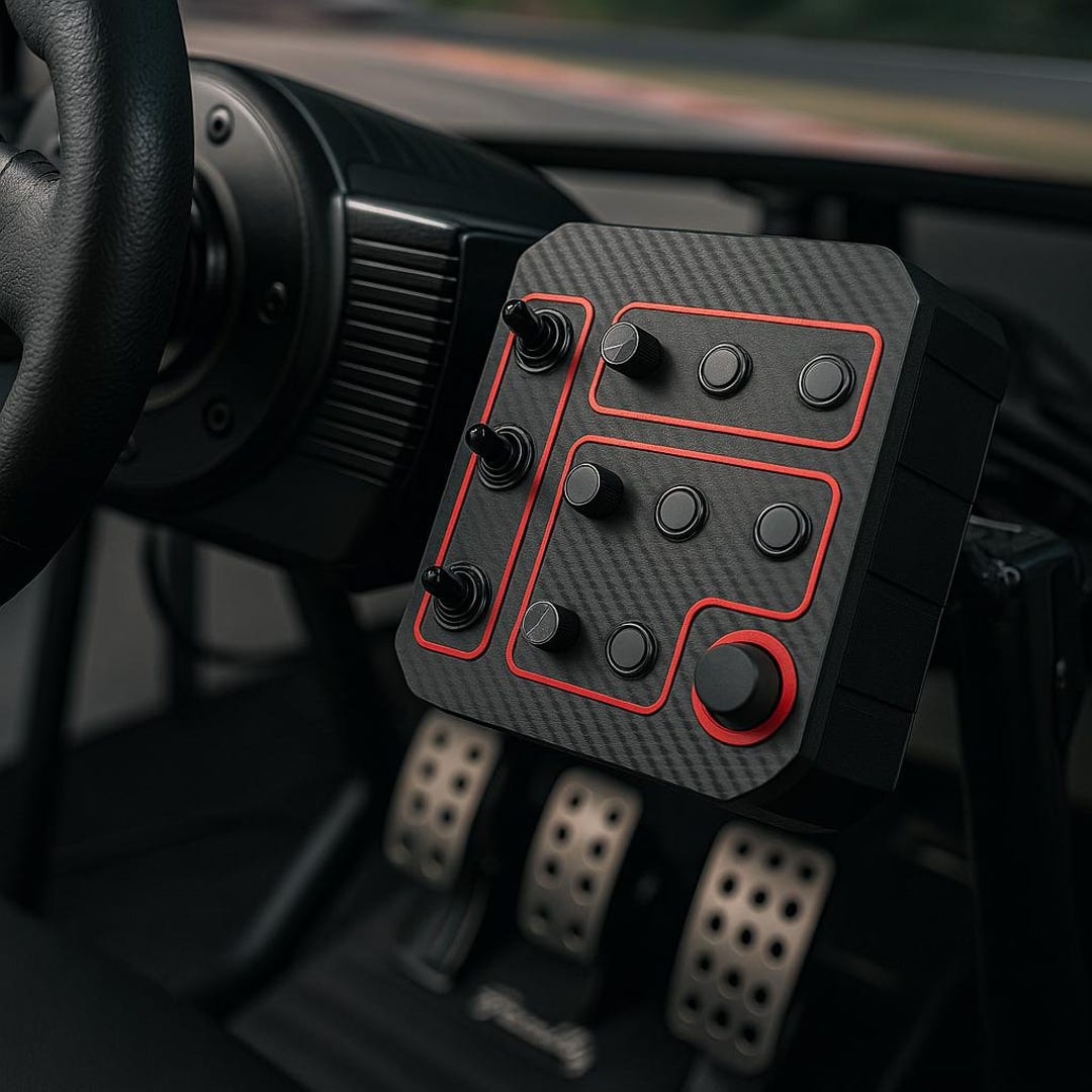 Button Box Simracing - Compatible With Simhub and PC Games - Plug&play ...