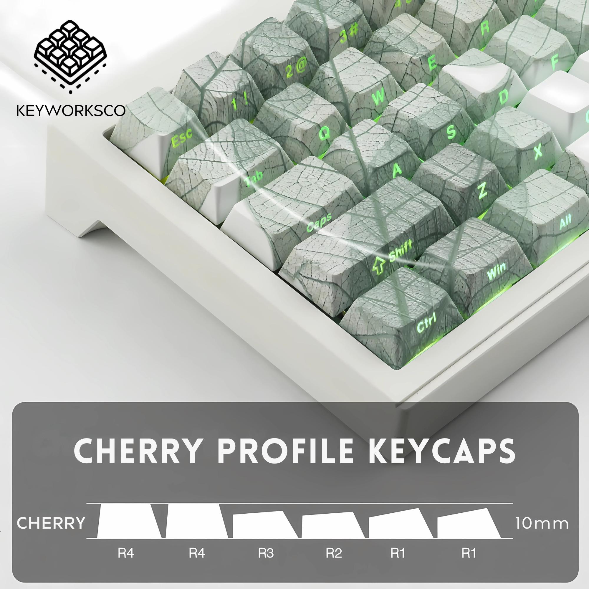 Light Green Leaf Keycap Set: PBT Cherry Profile, 136 Keys - Etsy