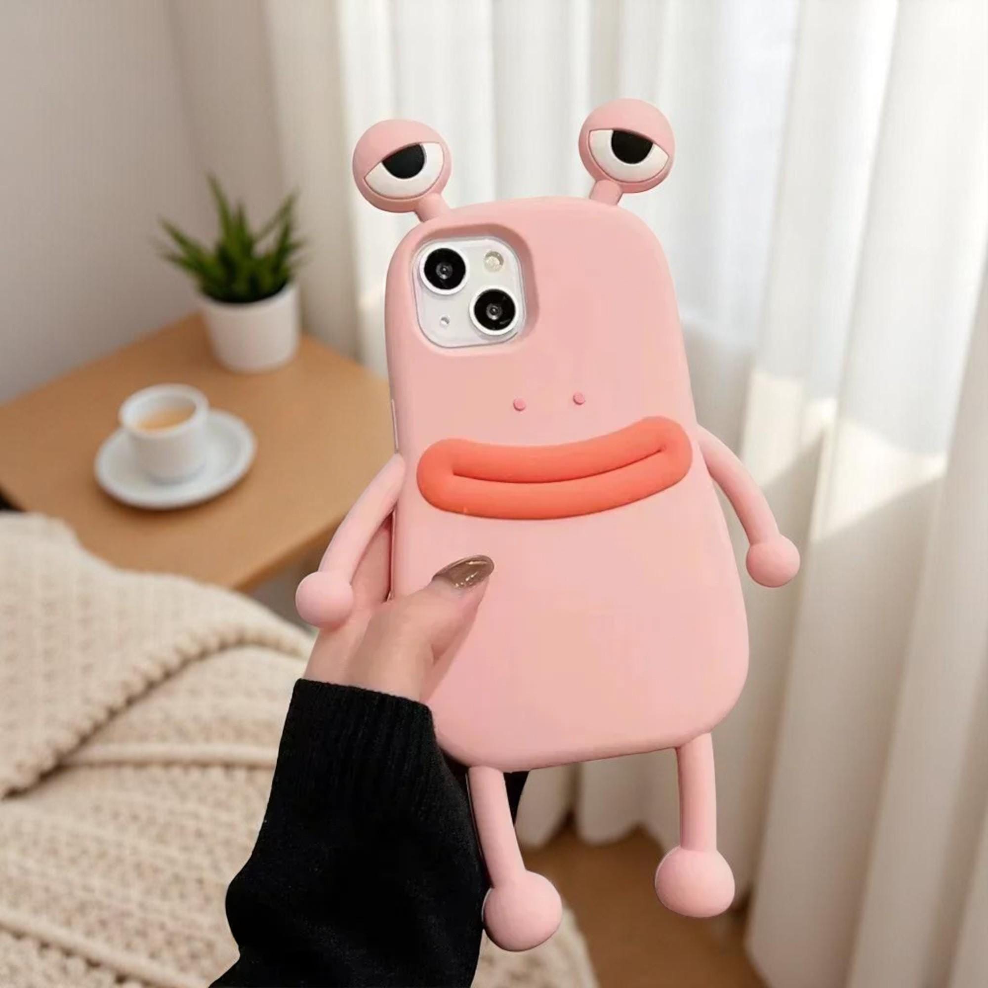 Super Cute 3D Long Legs Sausage Mouth Frog Silicon Case for iPhone ...