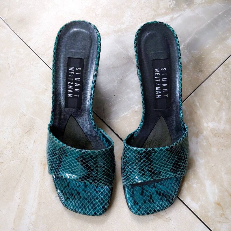 Snakeskin Mules - Etsy