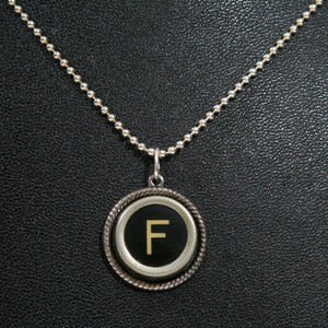The Letter F Vintage Typewriter Key Pendant - Etsy