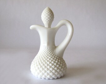 Diamond Point Milk Glass - Etsy