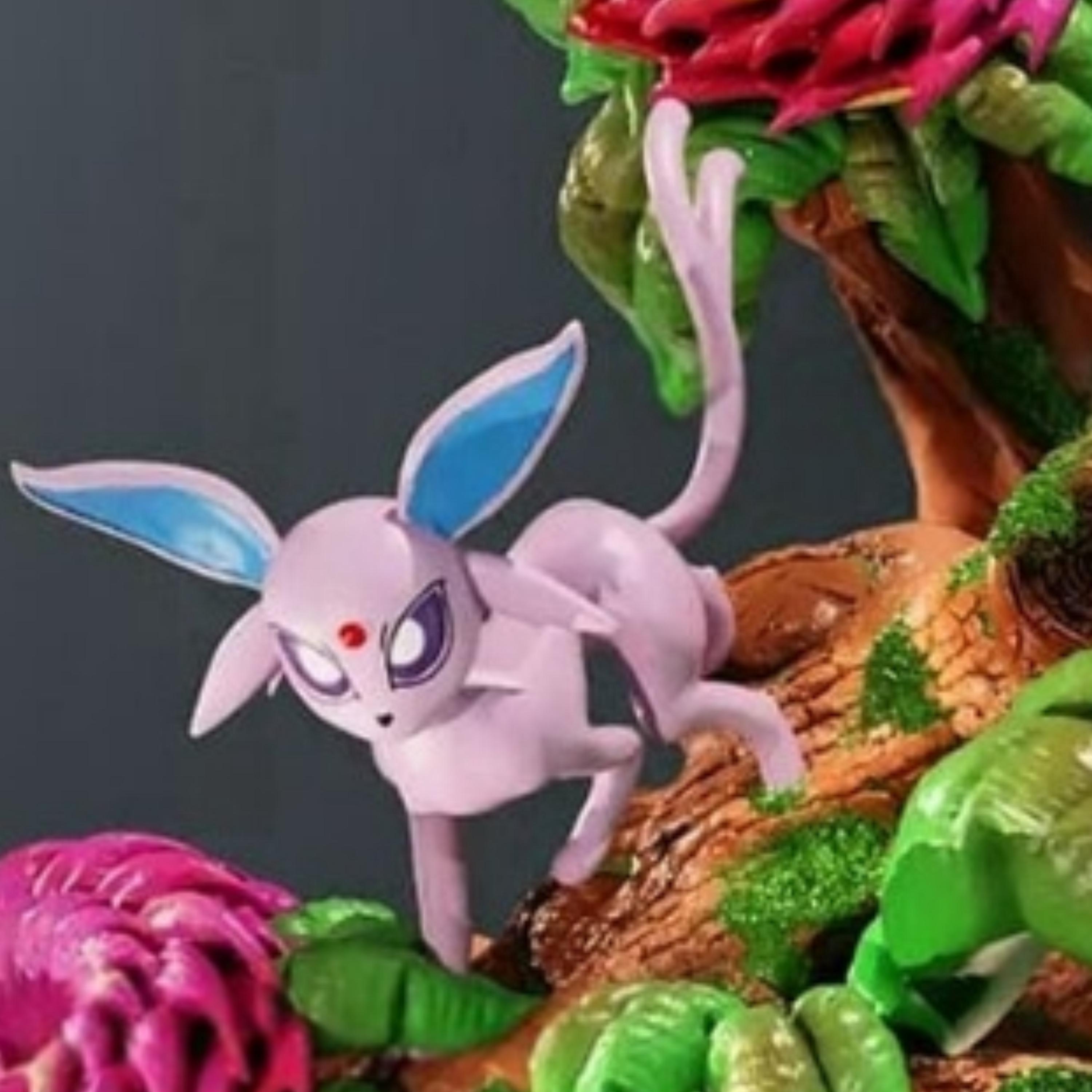 Evee and All Evolutions Evee Diorama STL Model for Resin Printer Figure ...