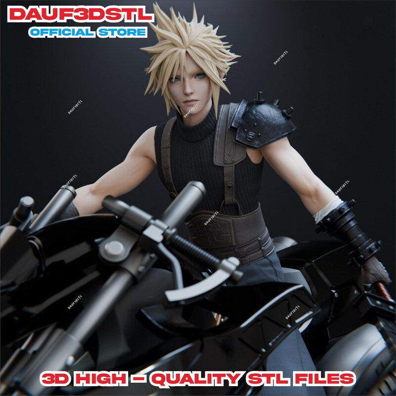 Cloud Strife Stl File - Etsy