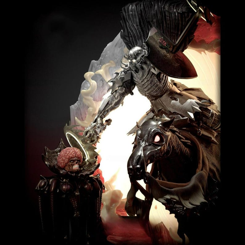 Berserk Skull Knight STL Model for Resin Printer Figure 3D Printing ...