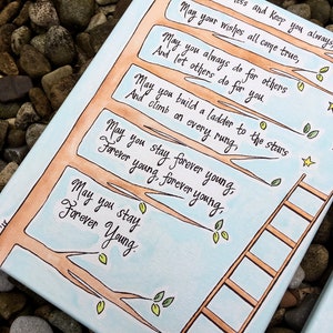 Bob Dylan's Forever Young Illustrated Canvas Painting Set Three Panels ...