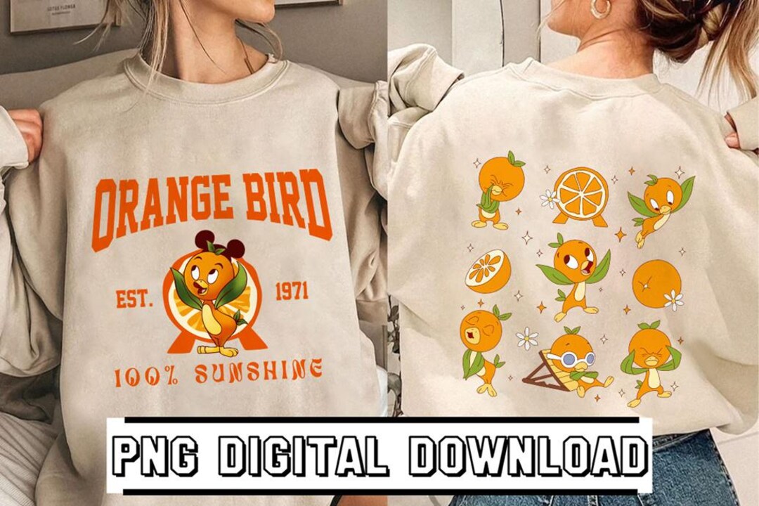 Orange Bird Epcot Png Download, Sunshine Orange Bird Png, Orange Bird ...