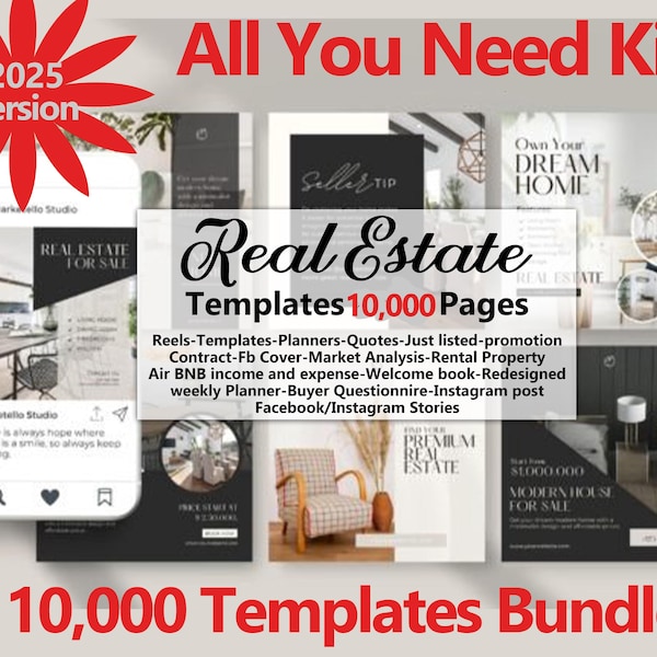 Plr Real Estate Planner - Etsy