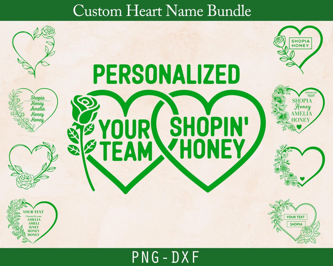 Custom Heart Name Svg,custom Heart Svg, Heart Svg, Custom Heart ...