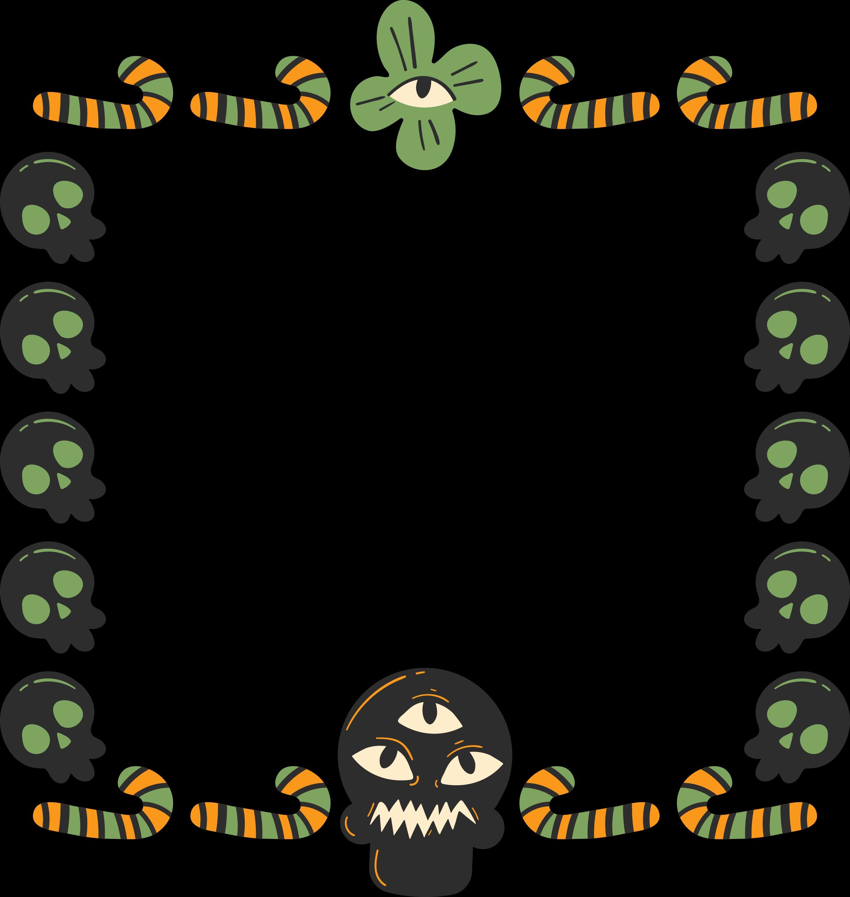 Halloween Frames Clipart, Halloween Frame Svg, Halloween Frame Art ...