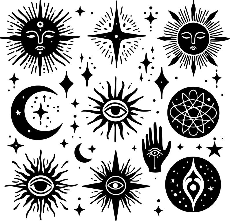 Celestial Sun Moon Star Svg Clipart,celestial SVG Bundle,celestial SVG ...