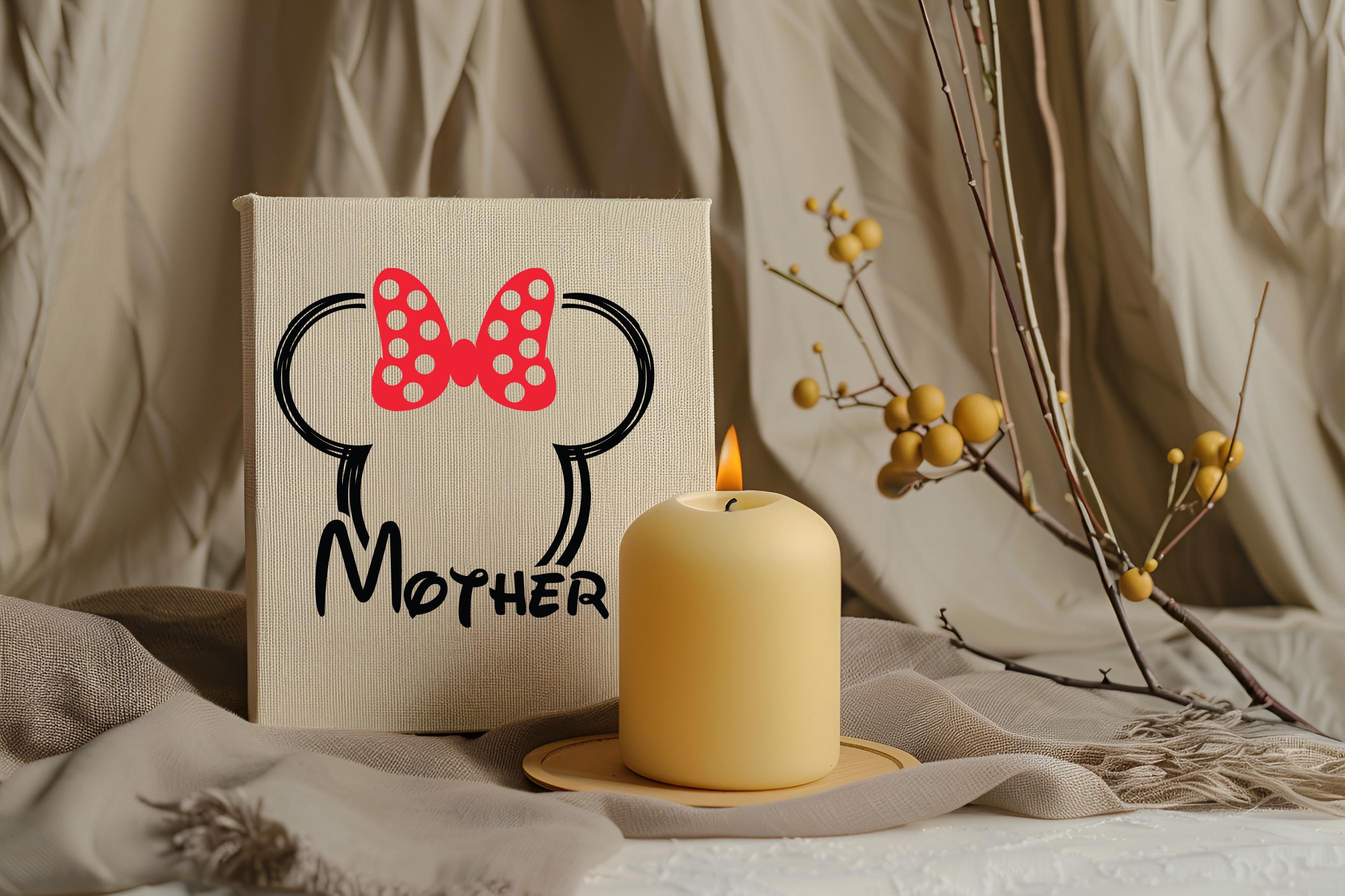 Mickey Minnie Mouse Grandma Grandpa Sister Brother Head Ears Bow ...