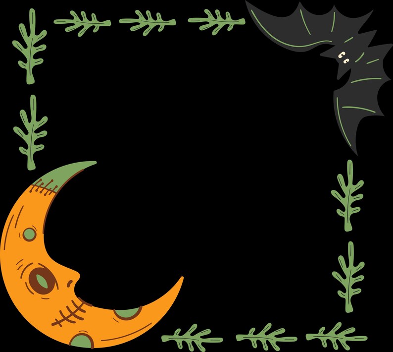 Halloween Frames Clipart, Halloween Frame Svg, Halloween Frame Art ...