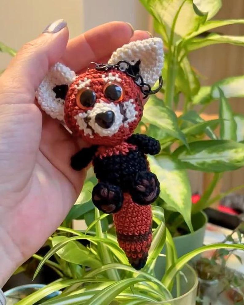 Red Panda Keychain Crochet Pattern | Cute Animal PDF | Beginner ...