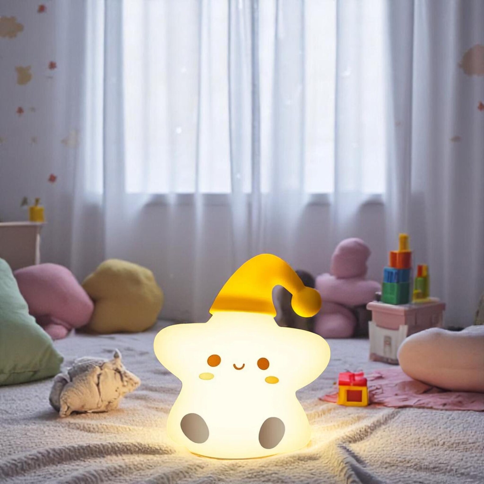 Small Bedside Lamp, Adorable Night Light, Night Light Silicone, Cute ...