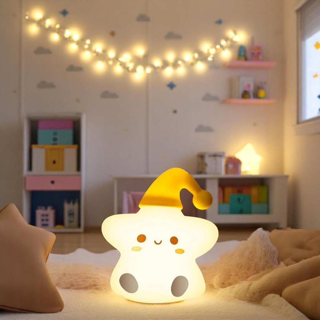 Small Bedside Lamp, Adorable Night Light, Night Light Silicone, Cute ...