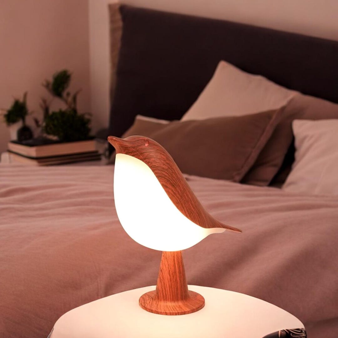 Bird Table Lamp: Touch Dimmable LED Desk Light - Etsy