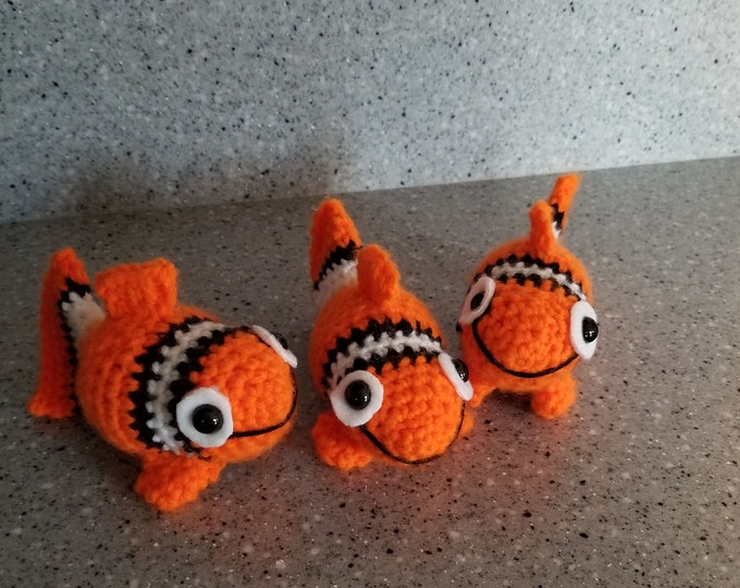 Crochet Nemo Fish/ Clown Fish/ Gold Fish/ Amigurumi - Etsy