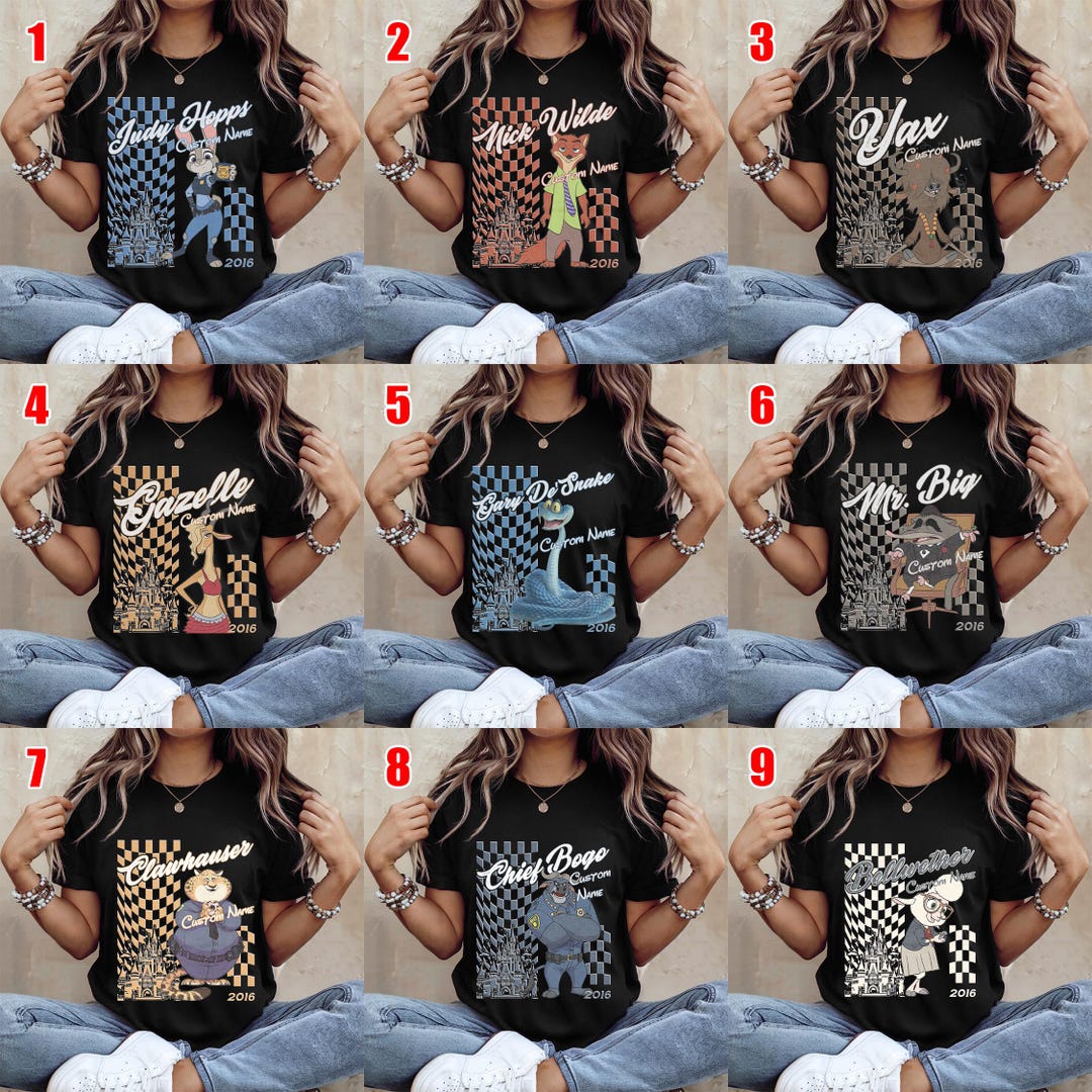 Vintage Disney Zootopia Shirt, Characters Group Shirt, Nick Wide Judy ...