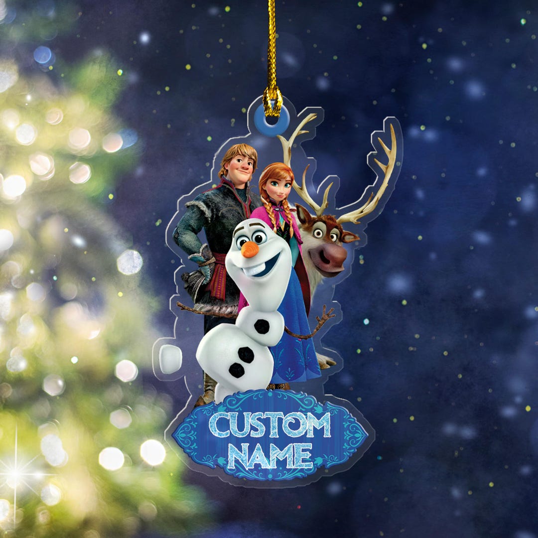 Personalized Frozen Movie Ornament,elsa Christmas Ornament,elsa Anna ...