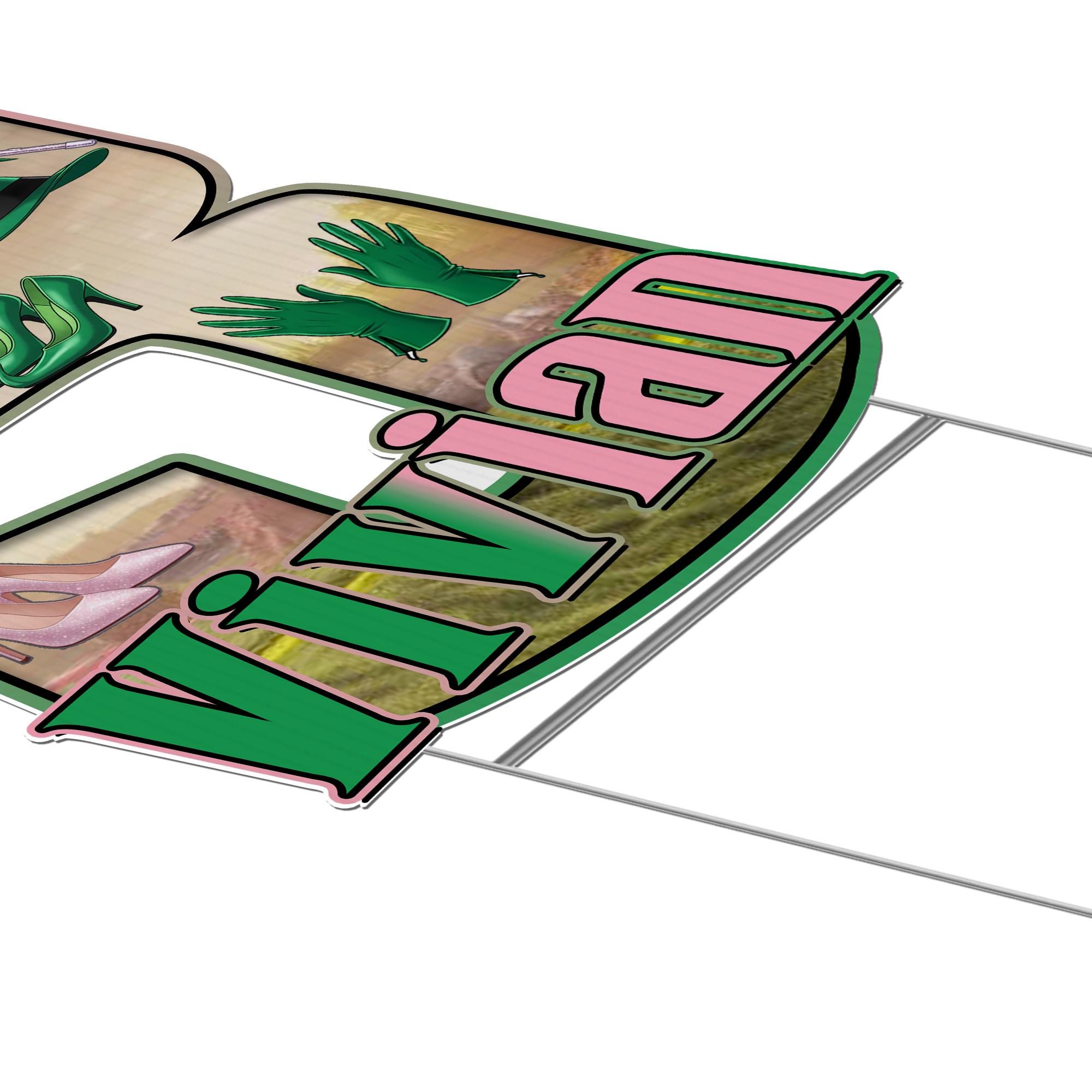 Custom Wicked Movie Birthday Cutouts, Glinda Princess Yard Signs for ...