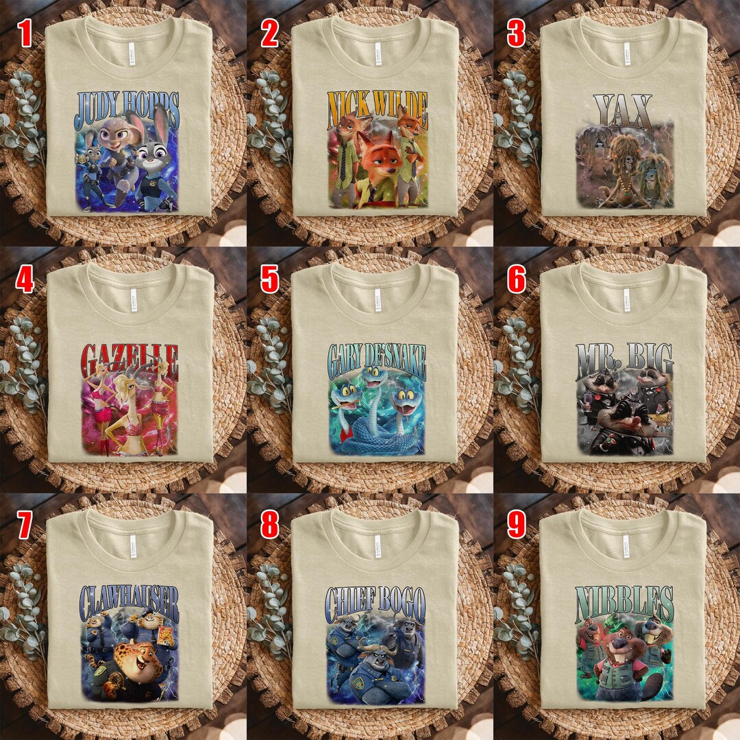 Custom Vintage Disney Zootopia Characters Shirt, Personalized Nick Wide ...