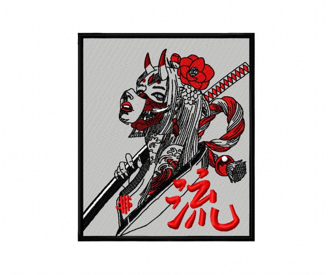 Japan Girl Machine Embroidery Design, Japan Girl Embroidery Files ...