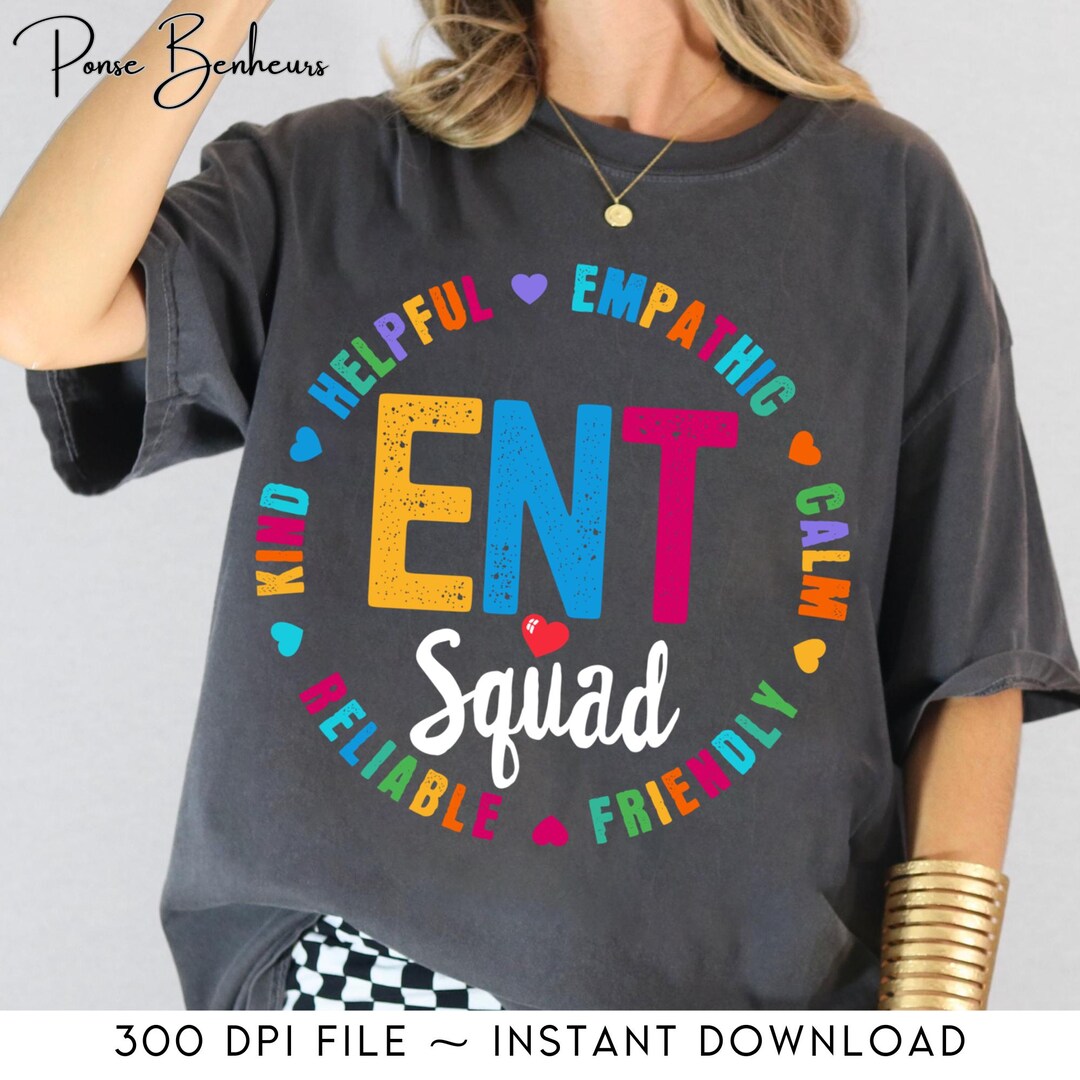 ENT Squad Nurse Team Registered Nursing Long Sleeve Png, ENT Squad ...