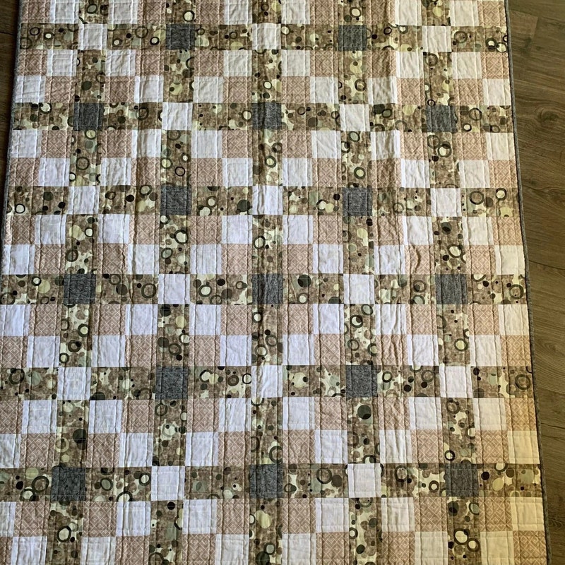 Neutral Quilt - Etsy