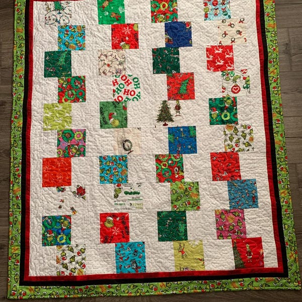 Grinch Quilt Kit - Etsy