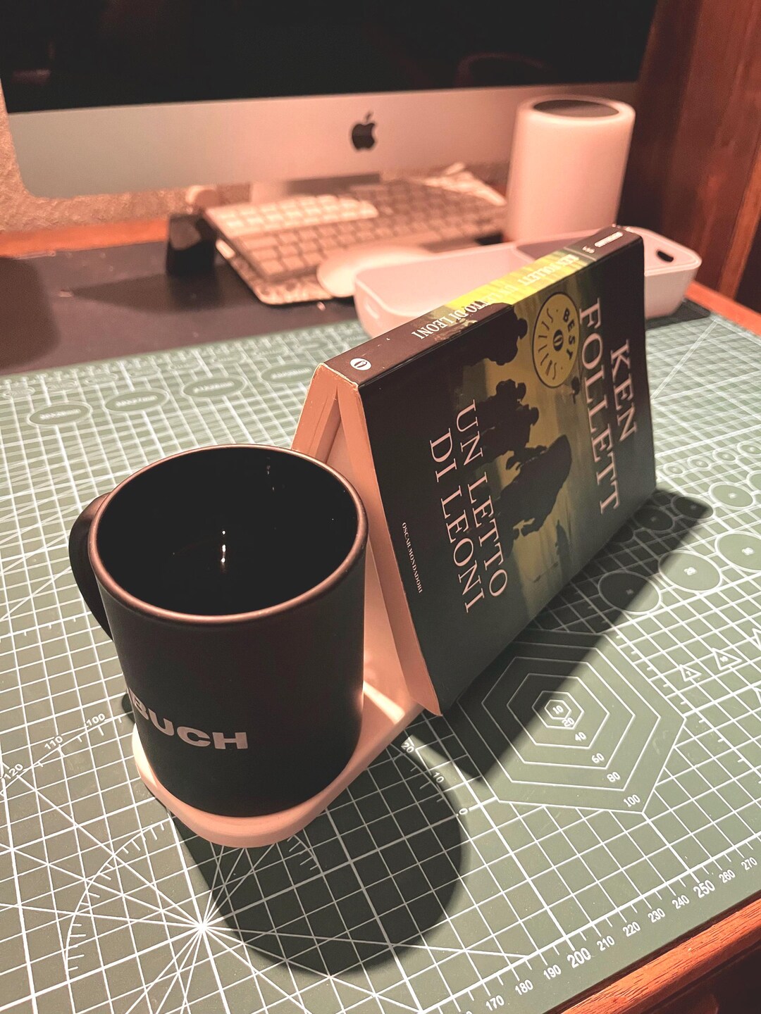 3d Printed Book Stand | Bookmark | Display Stand | Built-in Tea Cup ...