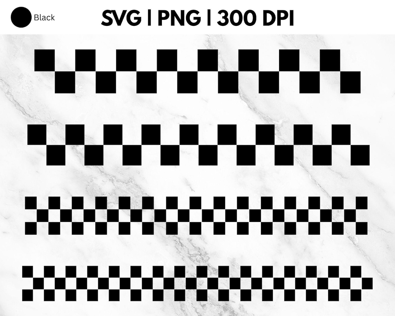 Checkerboard Borders SVG PNG | 32 Digital Borders | Checker Clipart for ...