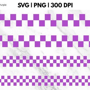 Checkerboard Borders SVG PNG | 32 Digital Borders | Checker Clipart for ...