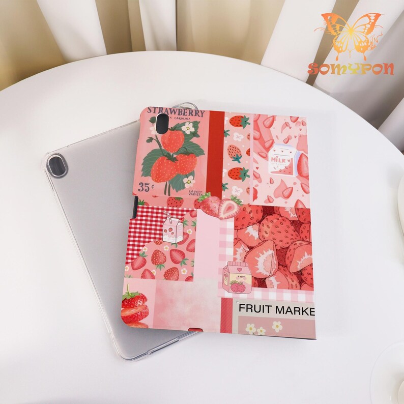Strawberry iPad Case for Ipada16-11" 2025, iPad Air6 7-13'' 11 ...
