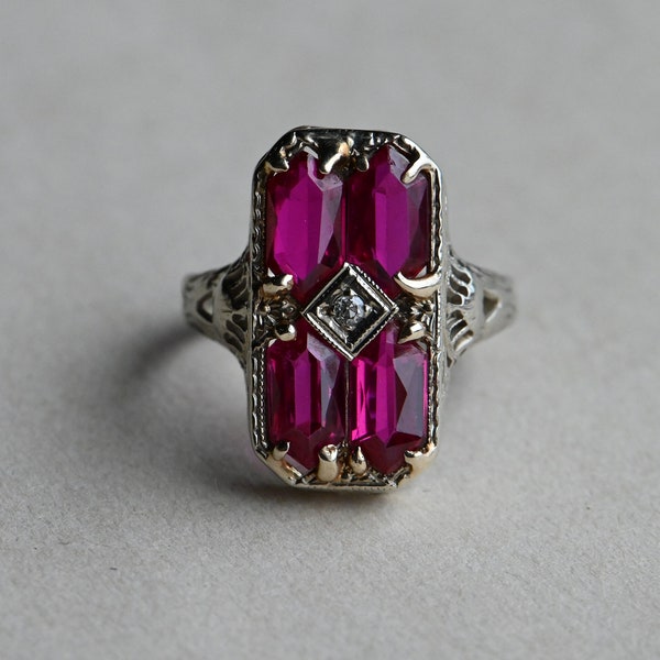 Synthetic Ruby - Etsy