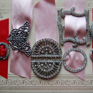 Antique Victorian Paste Buckle Ornament ∙ Victorian Rhinestone Buckle ...