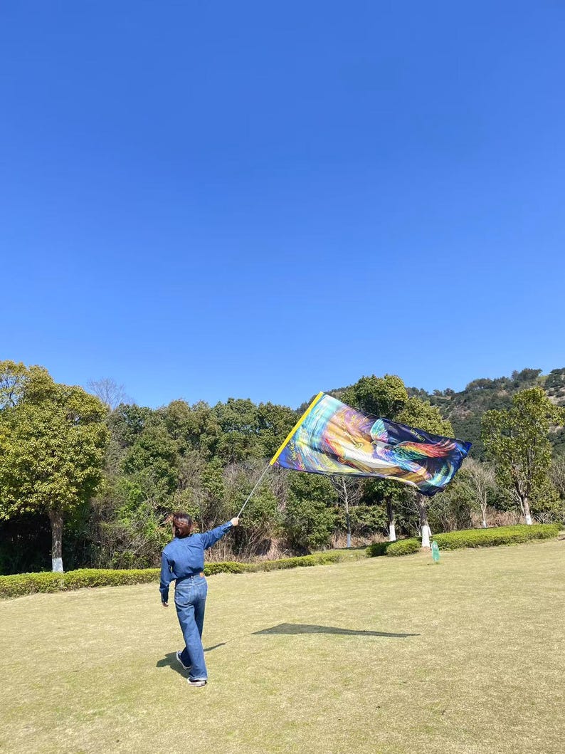 Rise - Prophetic Revelation Painting Flags、worship Flags, Dance Flags ...