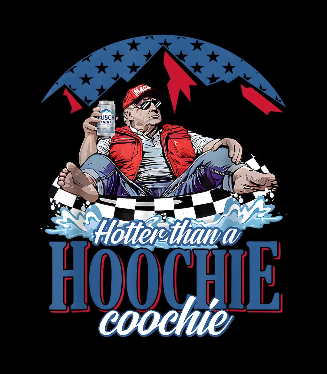 Hotter Than A Hoochie Trump Coochie Viral Trump Summer Vibes Png ...