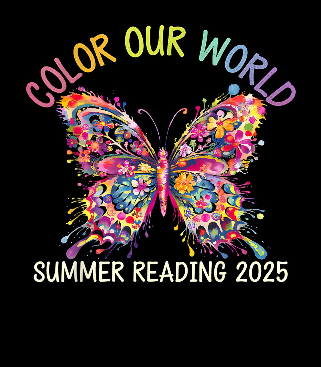 Color Our World Summer Reading Program 2025 Butterfly Png, Color Our ...
