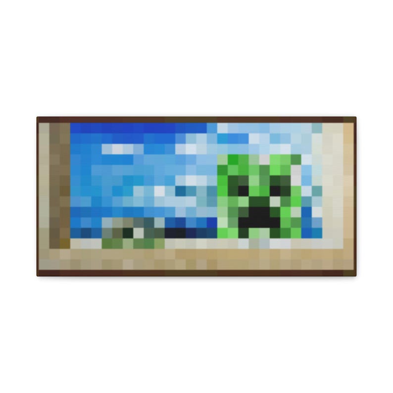 Creeper - Minecraft Inspired Canvas - Etsy