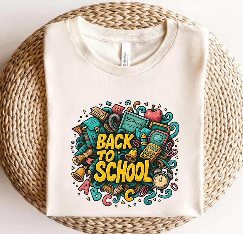 Back to School PNG Bundle, Cute Doodle Clipart, Colorful Backpack ...
