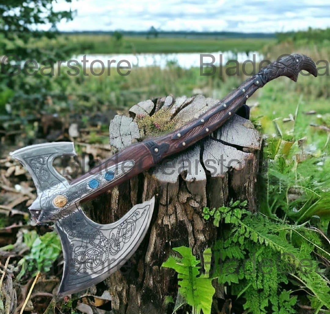 Handmade Kratos Leviathan Axe – Functional LARP & Cosplay Battle Axe - Etsy