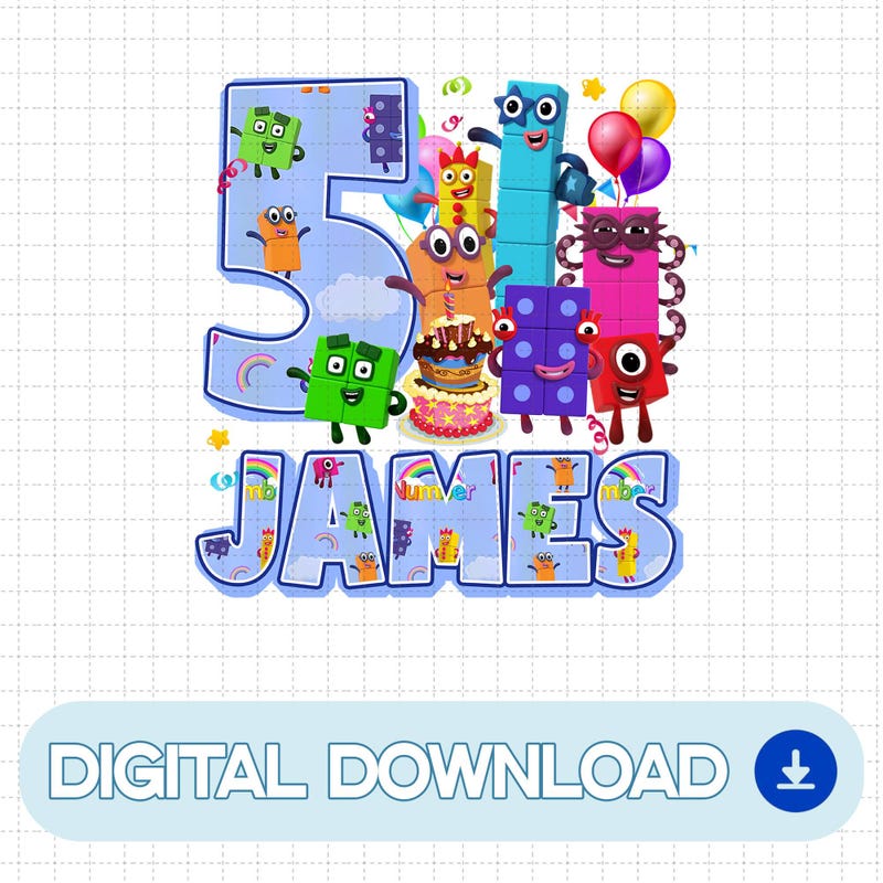 Numberblocks Png - Etsy