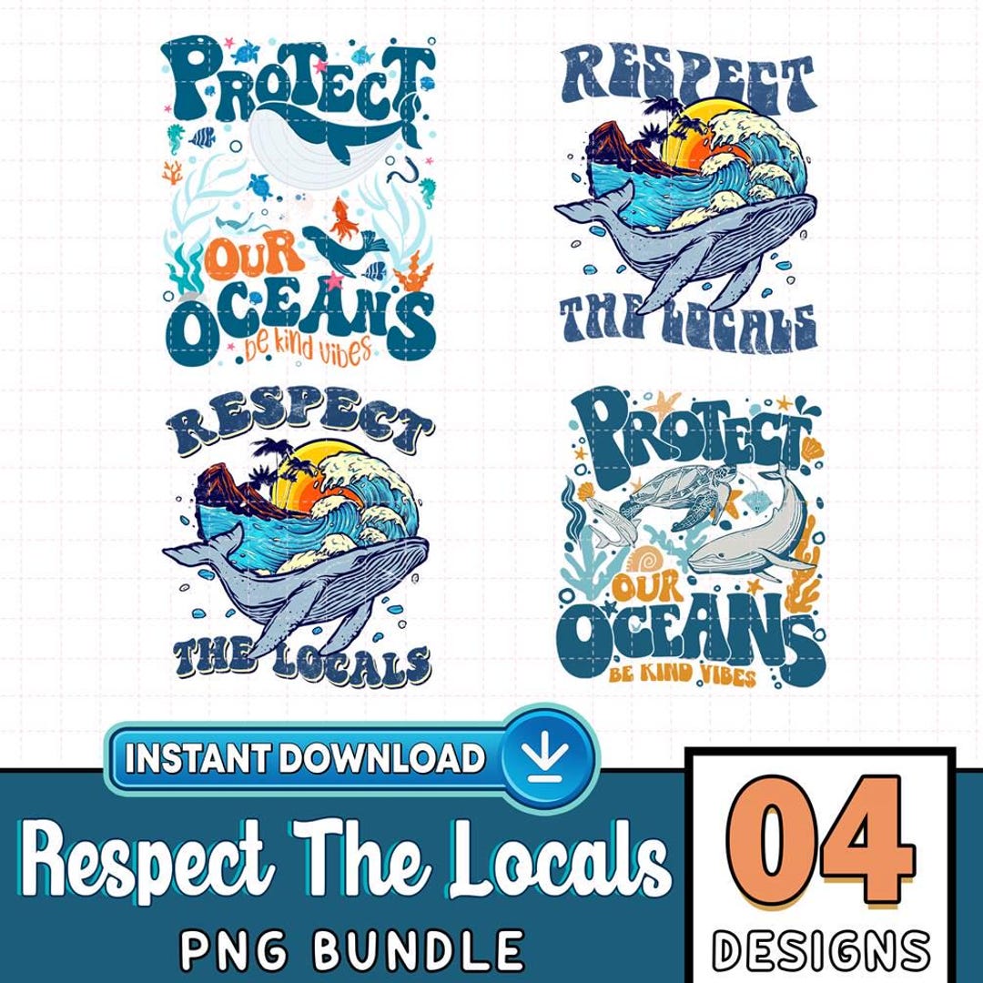 Protect Our Oceans Be Kind Vibes Png, Aesthetic Respect the Locals Png ...